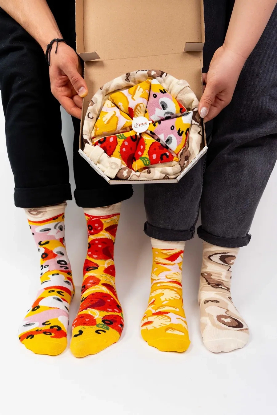 Pizza Socks Box, 4 pairs, mix - Rainbow Socks®