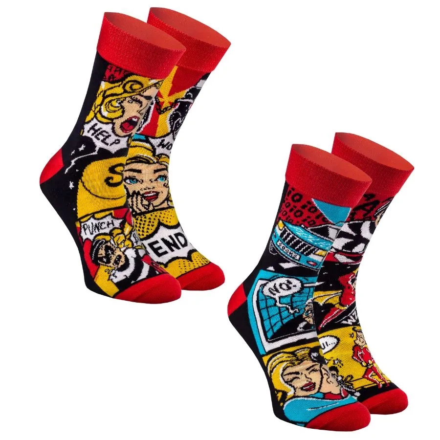 Comic book socks as a gift for collectors - Rainbow Socks®