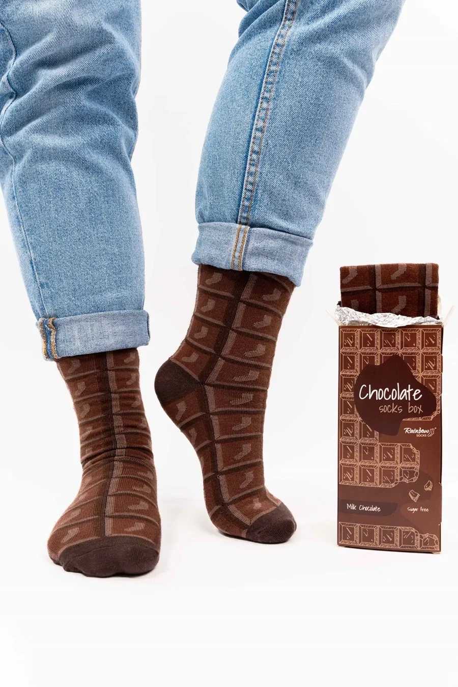 Milk Chocolate Socks Box, sweet socks - Rainbow Socks®