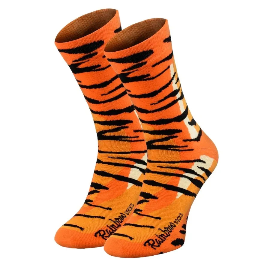 Cotton tiger socks, novelty socks - Rainbow Socks®