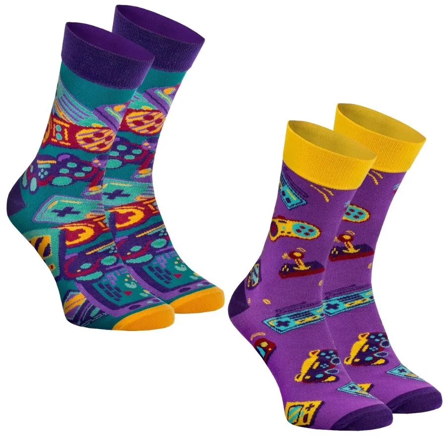 Console Game Gift Socks for Gamers - Rainbow Socks®
