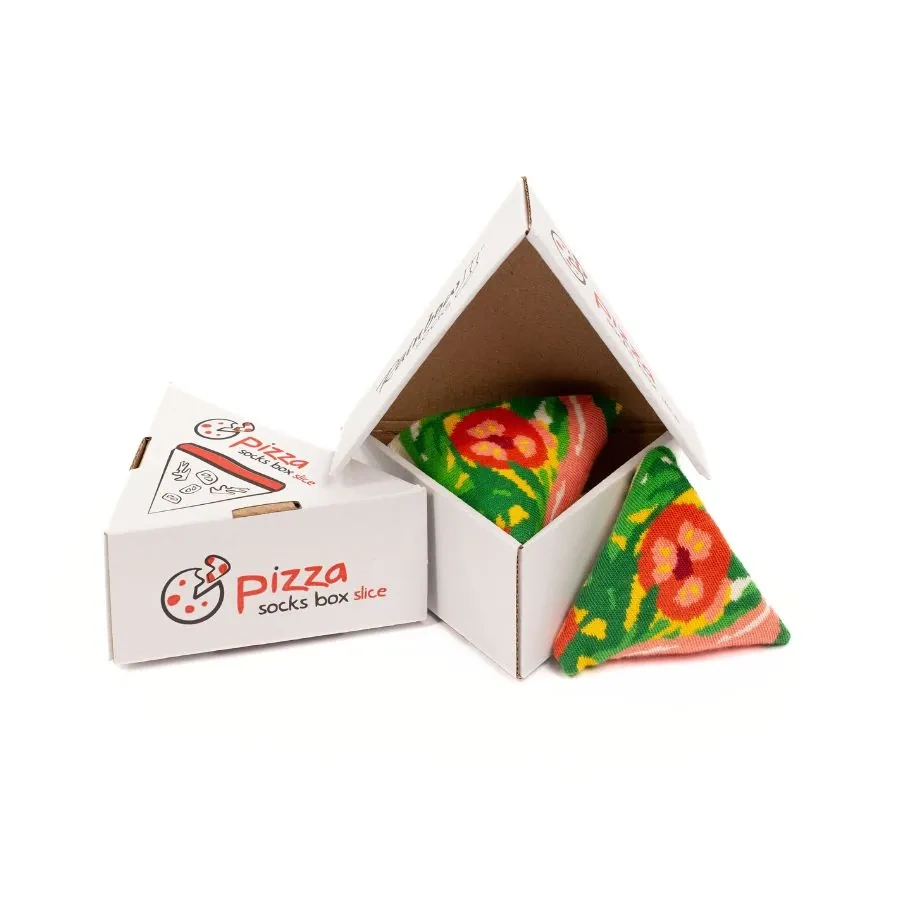 Pizza socks box for a gift - Rainbow Socks®